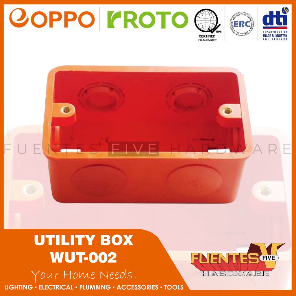 OPPO Pvc Utility box, Junction Box and Squarebox 5x5 | Shopee Malaysia