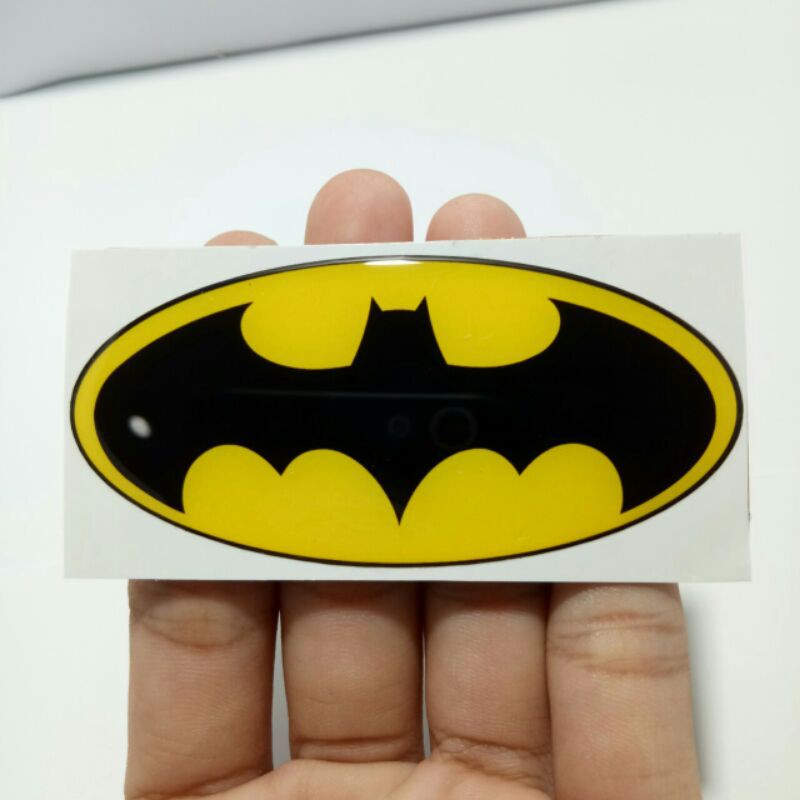 Batman logo Embossed resin Sticker | Shopee Malaysia