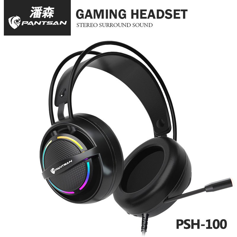 PANTSAN PSH-100 RGB Gaming Headset With Microphone Wired Earphones 7.1 ...
