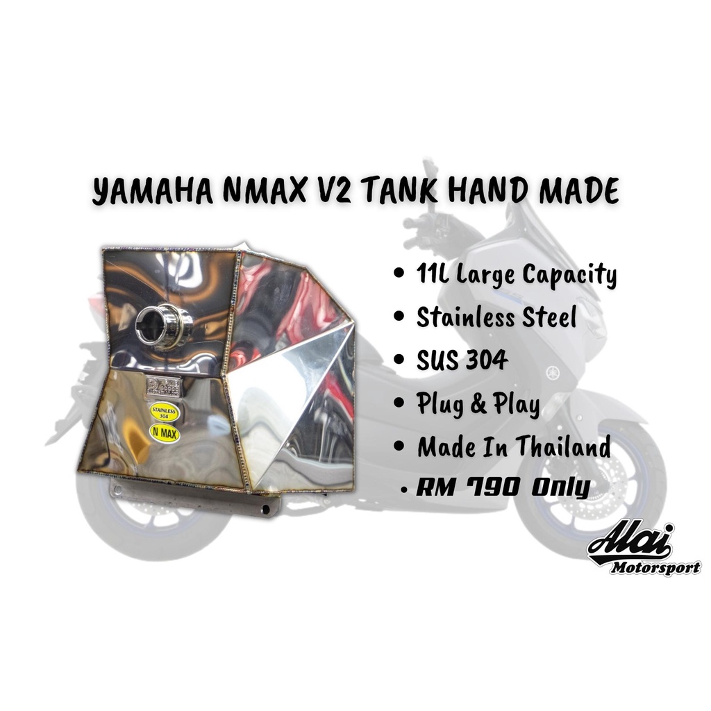 Tank Yang Paling Besar Dan Quality | NMAX155 | NMAXV2 | 11liter | FUEL ...