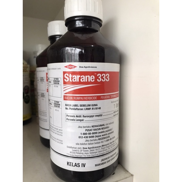 Starane 333 /Herbicide / Racun Rumput / fluroxpyr-meptyl / 杀草剂1L | Shopee Malaysia
