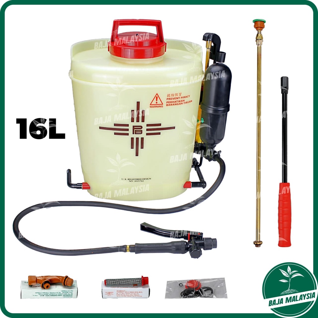 PB Pump 16L PB16 Manual Knapsack Sprayer Pump Agricultural Garden Chemical Pressure Spray Pam ...