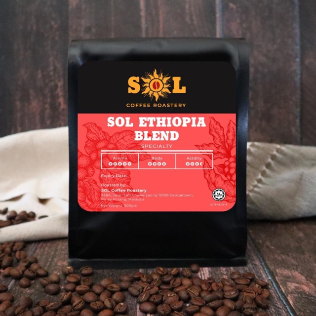💯% Arabica Coffee Bean (SOL Ethiopia Blend) - Freshly Roasted | Shopee Malaysia