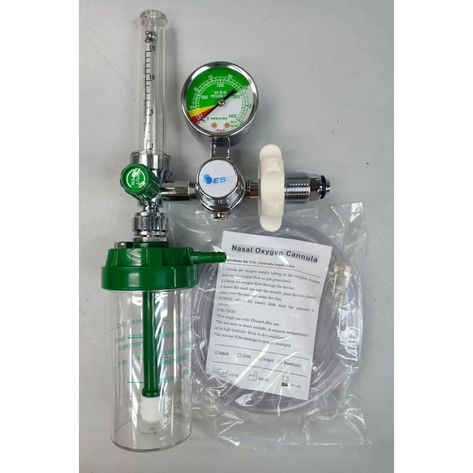 MEDICAL OXYGEN REGULATOR ( SIDE ENTRY - BULL NOSE TYPE ) 200ML REUSABLE ...