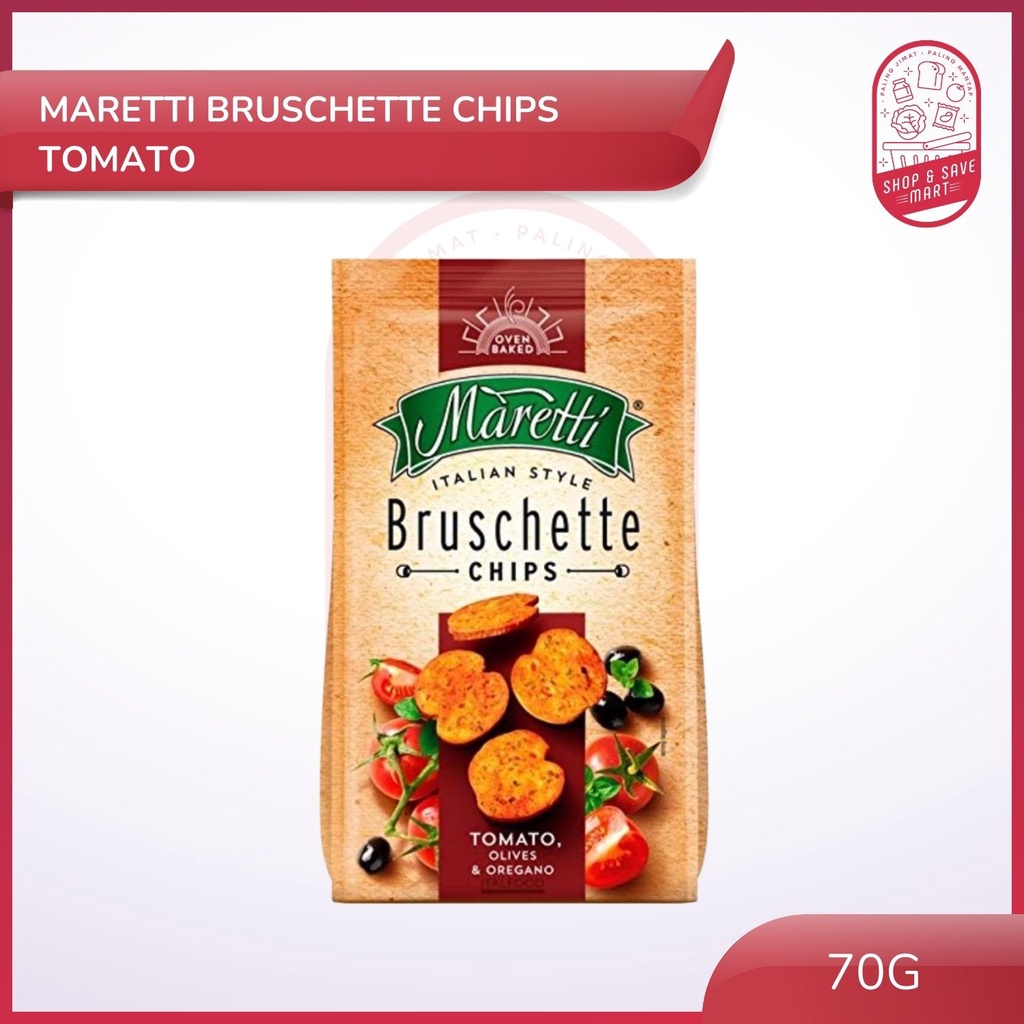 Maretti Bruschette Chips - 70g (Flavor: Vegetables / Tomato / Garlic ...