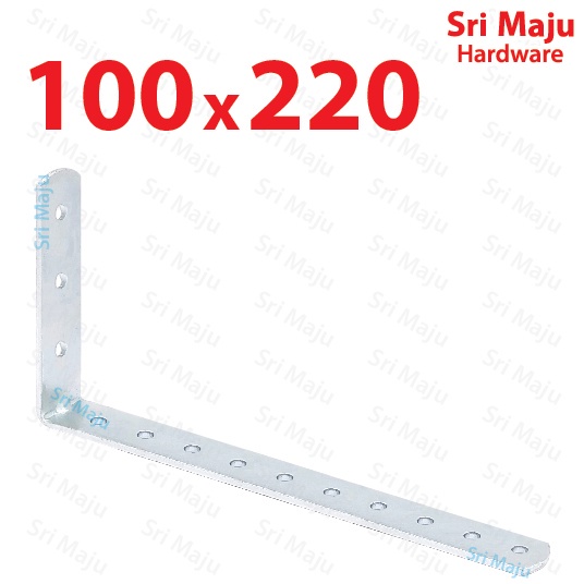 MAJU LBI-Z100 Solid Silver Zinc Plate L Bracket 25mm Width Angle 90 ...
