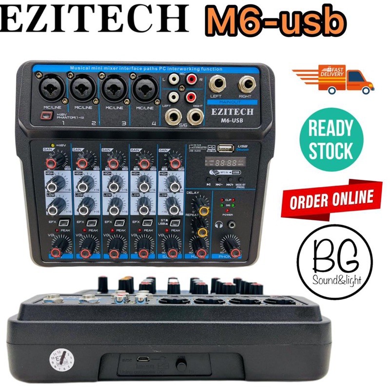 ezitech n6usb small format mixer | Shopee Malaysia