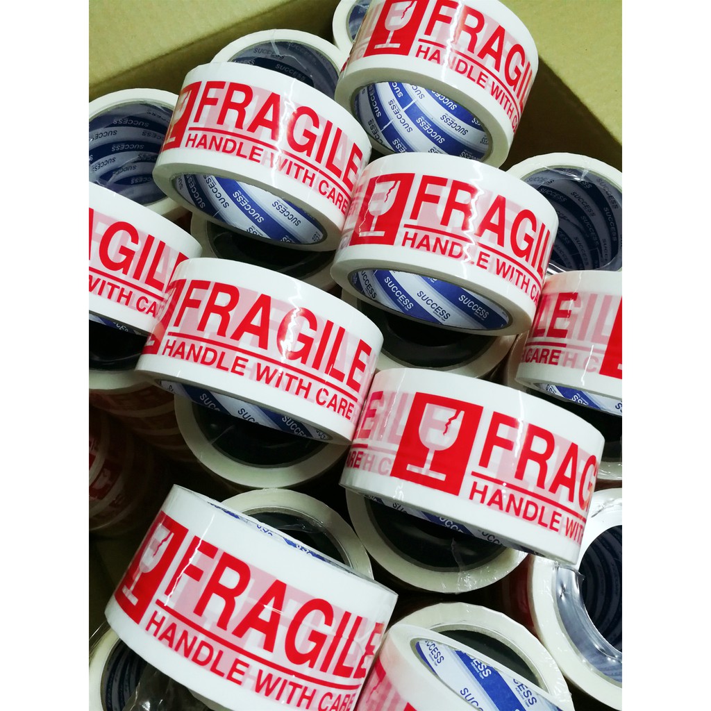 Fragile OPP Tape 50mic x 48mm x 50M Ready Stock | Shopee Malaysia