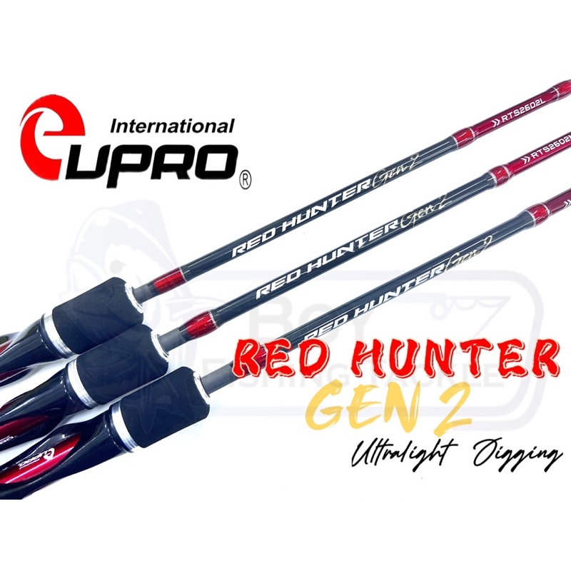 EUPRO RED HUNTER GEN2 GEN 2 SOLID CARBON JIGGING ROD | Shopee Malaysia