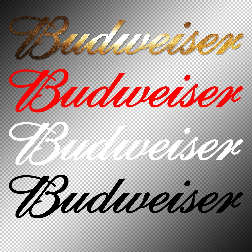 Stickers | (1) Budweiser | Weather proof die-cut decals | Beer | Shopee ...