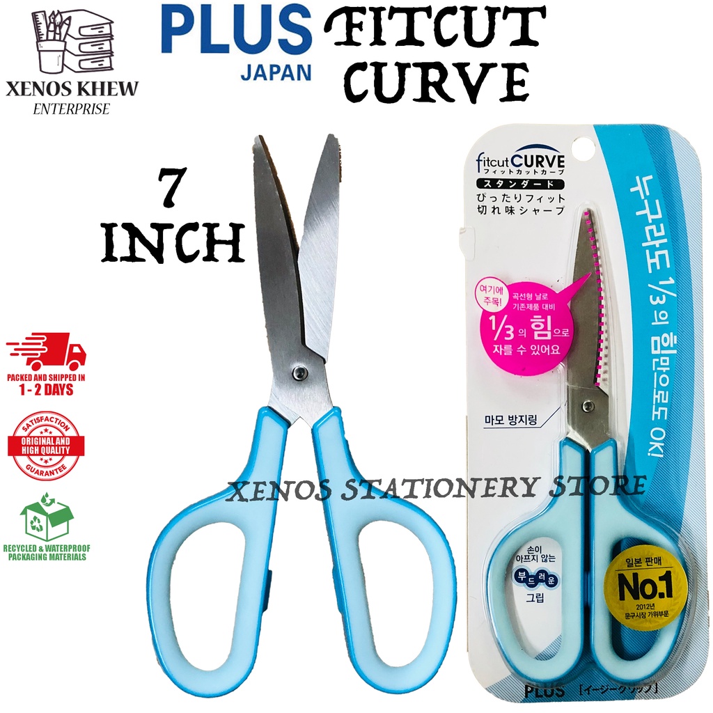 PLUS FITCUT CURVE SCISSORS 7" SCISSOR SC-175S SC175S (READY STOCK / 100% ORIGINAL) | Shopee Malaysia