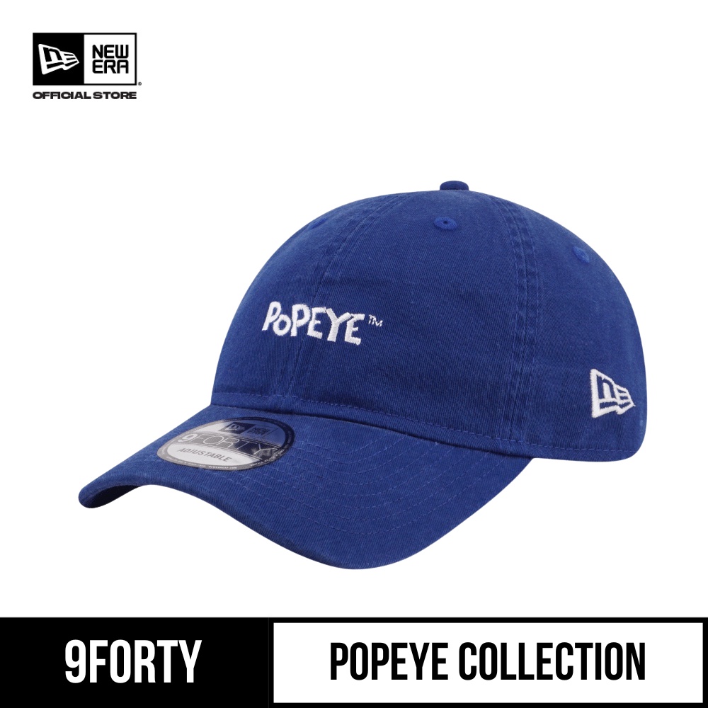 New Era 9FORTY Unstructured Popeye Light Royal Adjustable Cap | Shopee ...