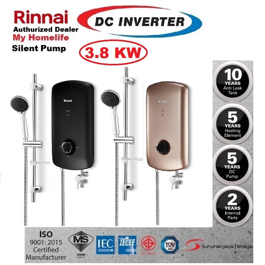 Rinnai REI-B380DP-MB (MATTE BLACK) / REI-B380DP-BZ (OPAQUE BRONZE ...