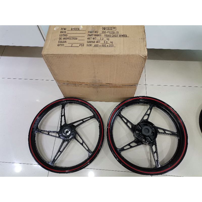 LC135 5S 5Speed (55C) Sportrim Cast Wheel Sport Rim 100% Original Hong Leong Yamaha (HLY ...