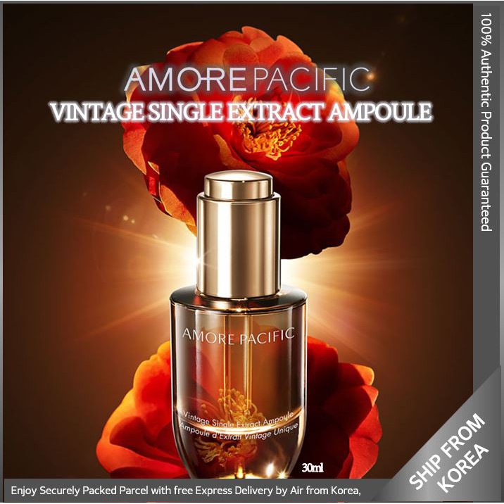 🇰🇷 [NEW/Ready to Ship] AMOREPACIFIC VINTAGE SINGLE EXTRACT AMPOULE 30ml ...