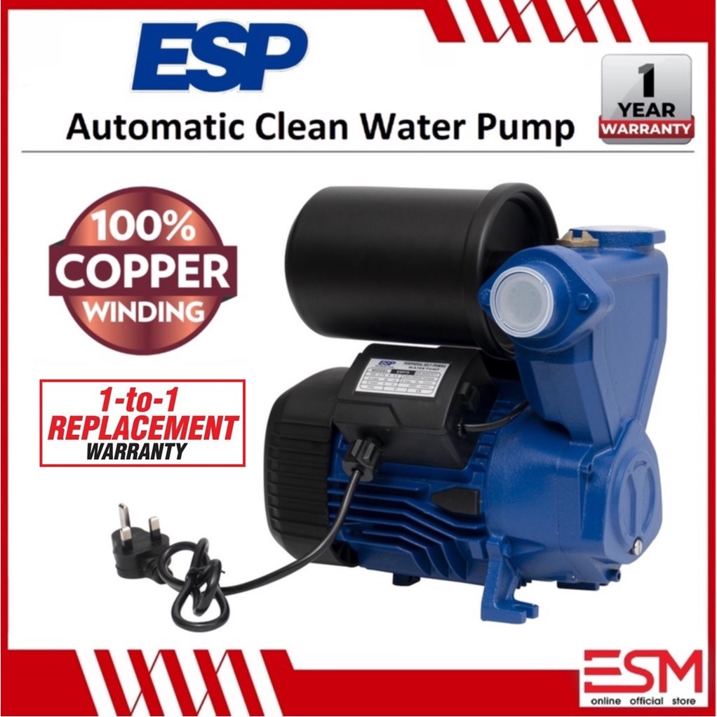 ESP WATER PUMP (ESP37/ESP75) AUTOMATIC WATER PUMP (0.5HP/1HP) | Shopee ...
