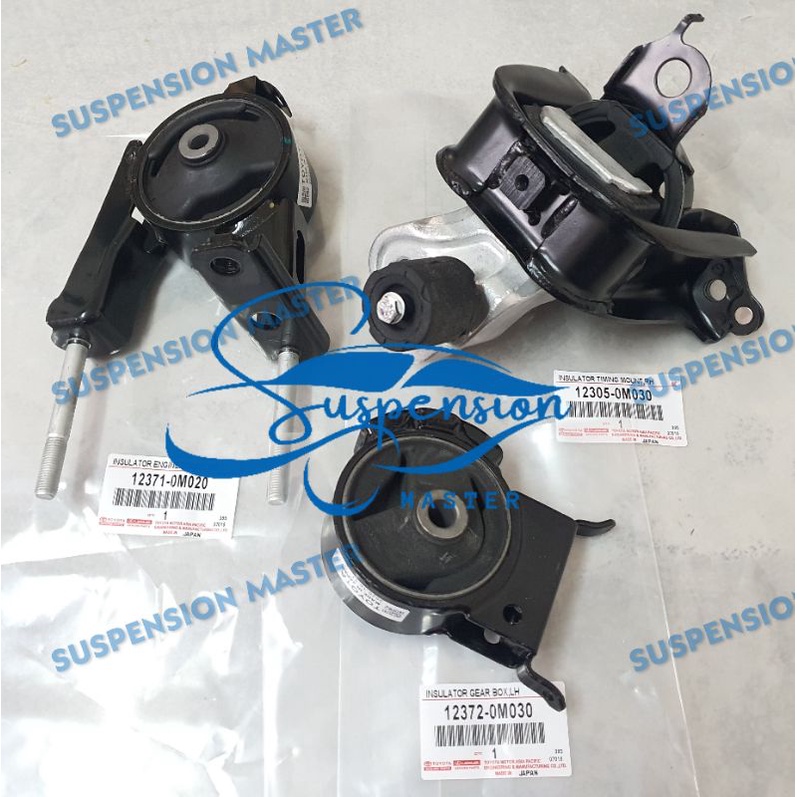 3 IN 1 SET - ENGINE MOUNTING KIT - TOYOTA VIOS NCP42 (2002 - 2007 ...