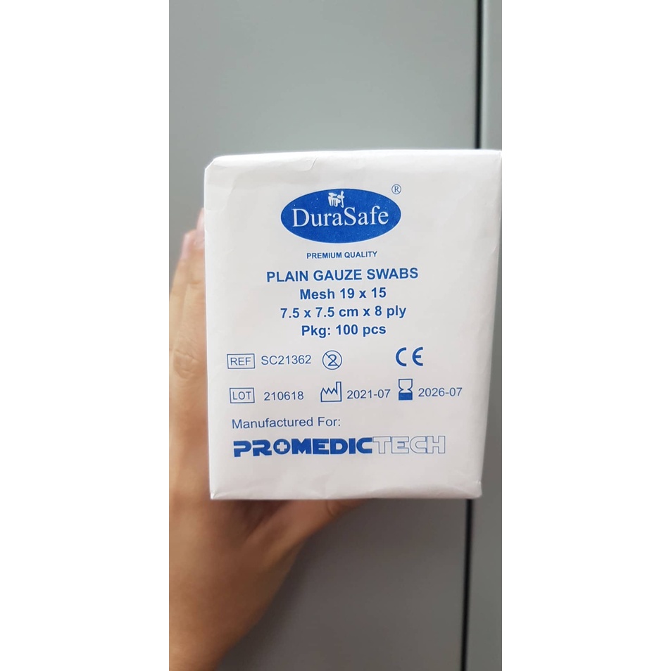 Durasafe Plain Gauze Swabs 100 pcs (10cm x 10cm) | Shopee Malaysia