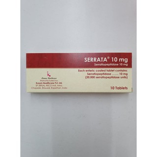 SERRATA TABLET 10MG 10'S (EXP:03/2026) [20,000 UNITS SERRATIOPEPTIDASE ...