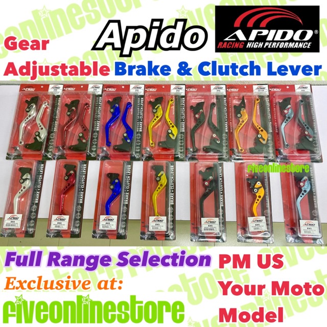 Apido Racing Brake Clutch Lever Alloy Adjustable Y15ZR RS150 LC135 ...