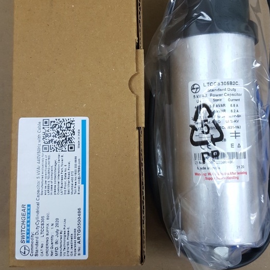 L&T LARSEN & TOUBRO LT Cap Bank 440V 525V power capacitor with cable | Shopee Malaysia