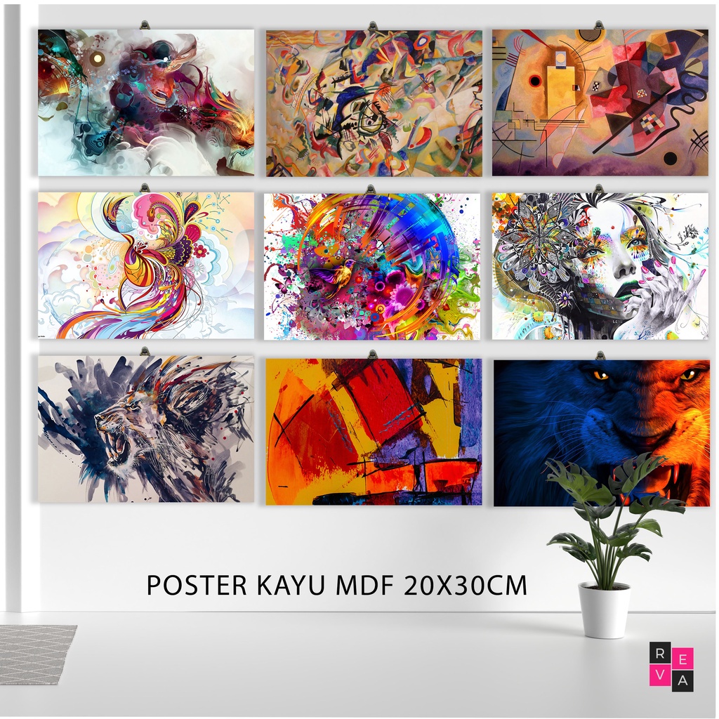 HIASAN DINDING Wall hangings / Home decorations / abstract paintings ...