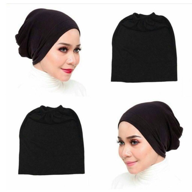 Inner Snow Cap Cotton (Black) | Shopee Malaysia