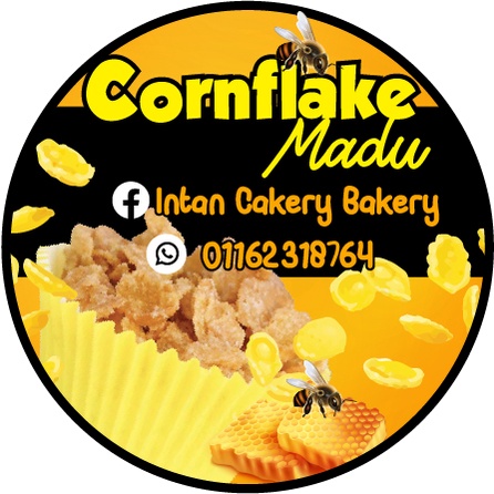 Cookies Raya, Sticker Label Kuih Raya Conflake Madu. Hari raya | Shopee ...