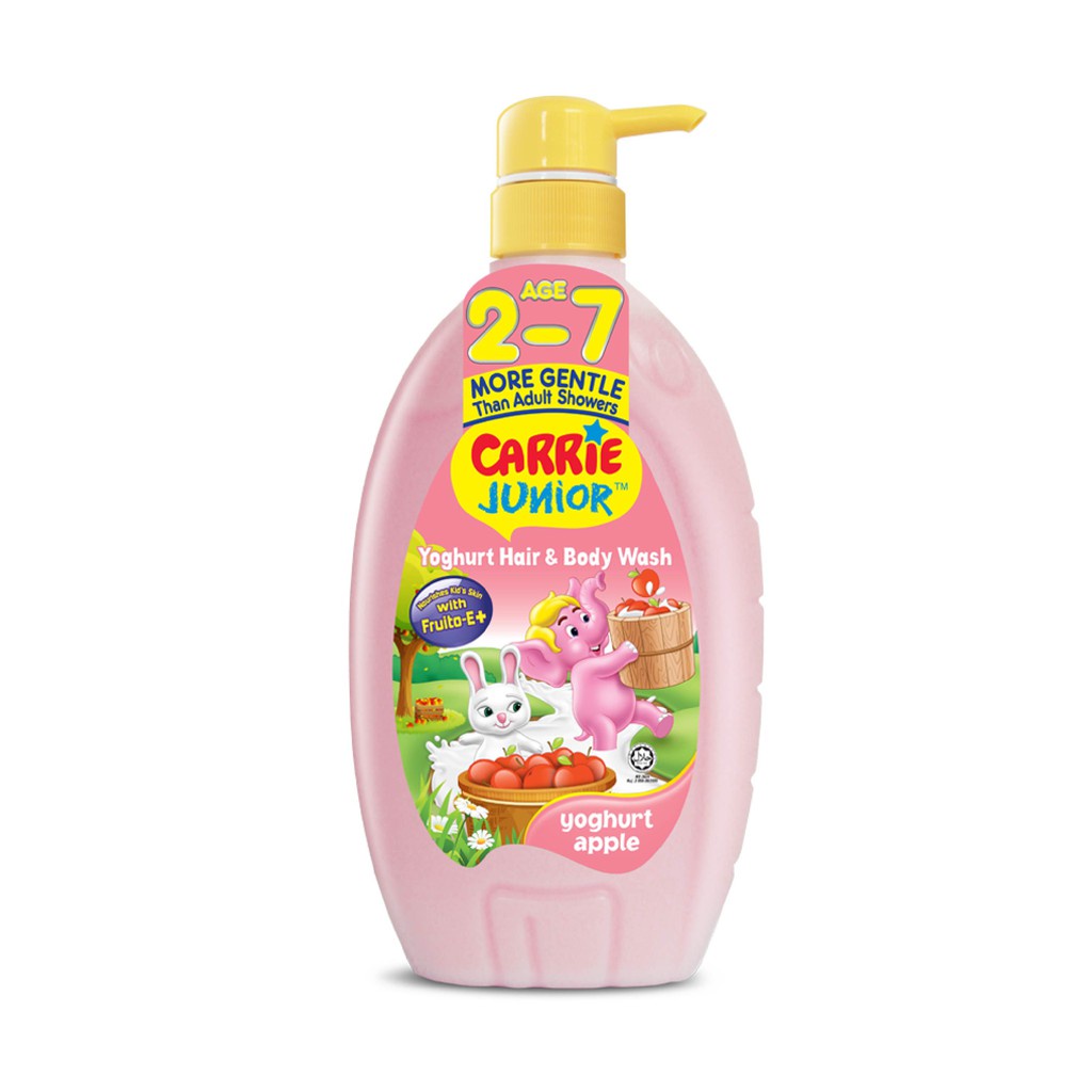 Carrie Junior Hair & Body Wash Age 2 -7 Baby Blue / Pink / Yoghurt ...