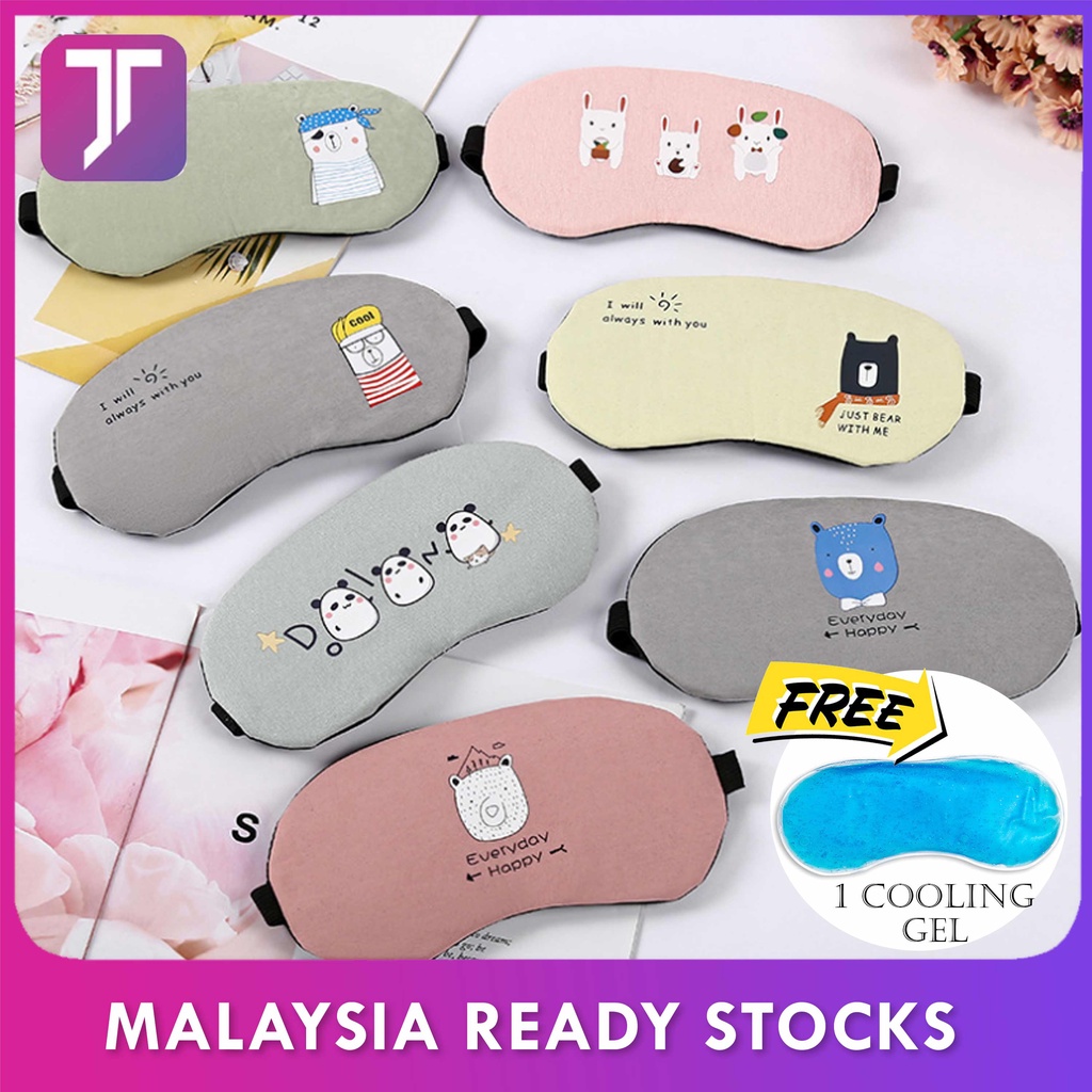 【20 Design】Cute Cartoon Sleep Eye Mask Sleeping cover Relax Sleep ...
