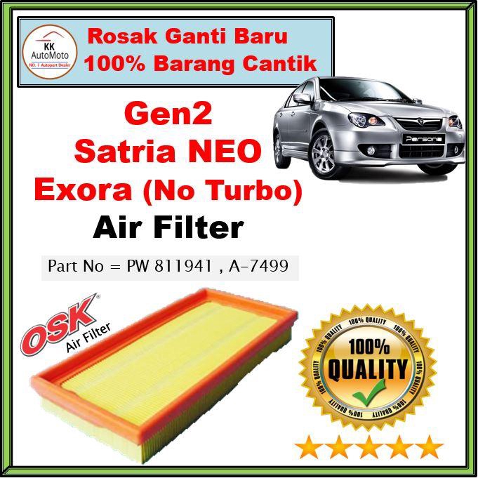 Proton Gen 2 / Gen2 / Exora No Turbo / NEO - OSK Air Filter ( A-7499 ) | Shopee Malaysia