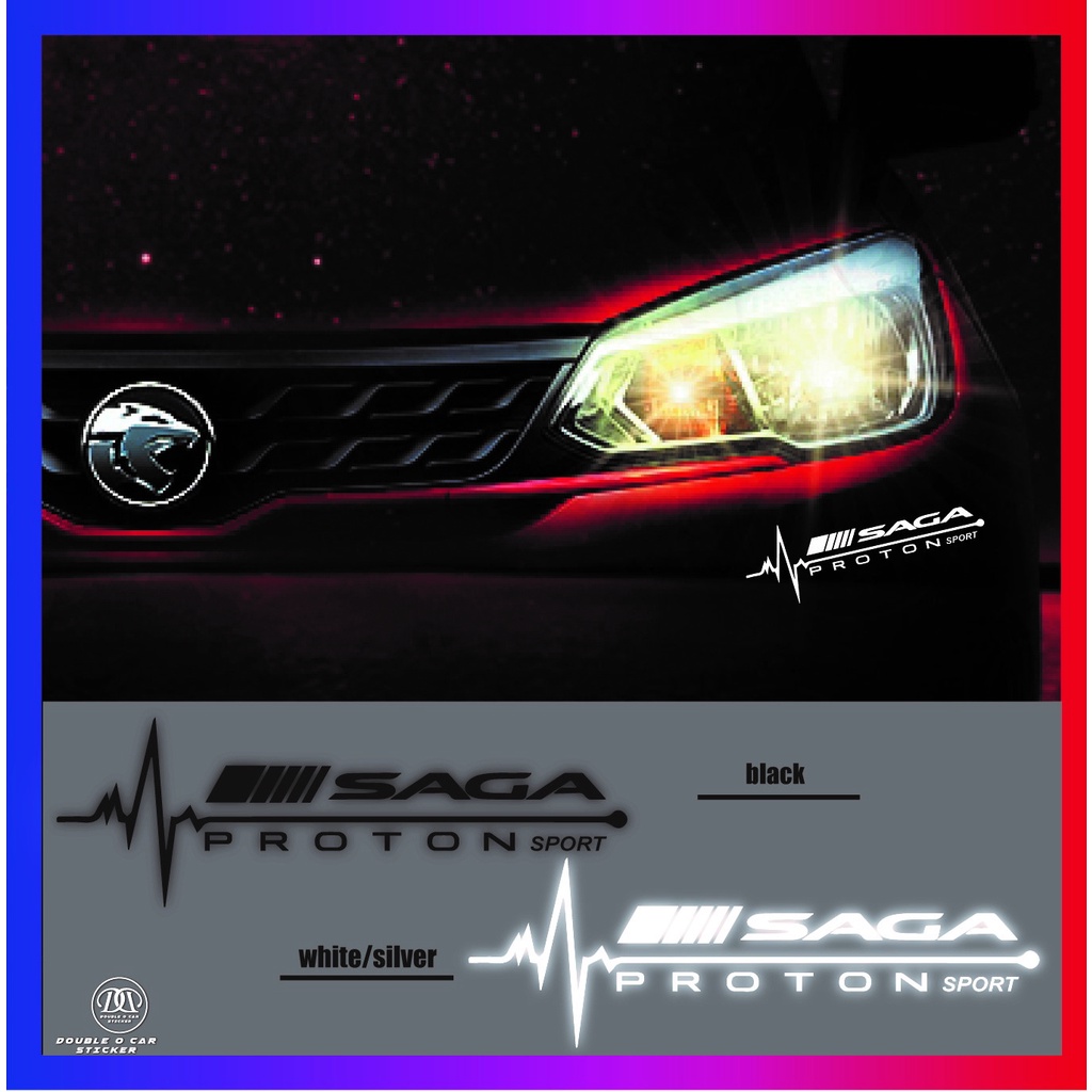 [Ready Stock]Proton Saga heart line sticker KI00523 | Shopee Malaysia