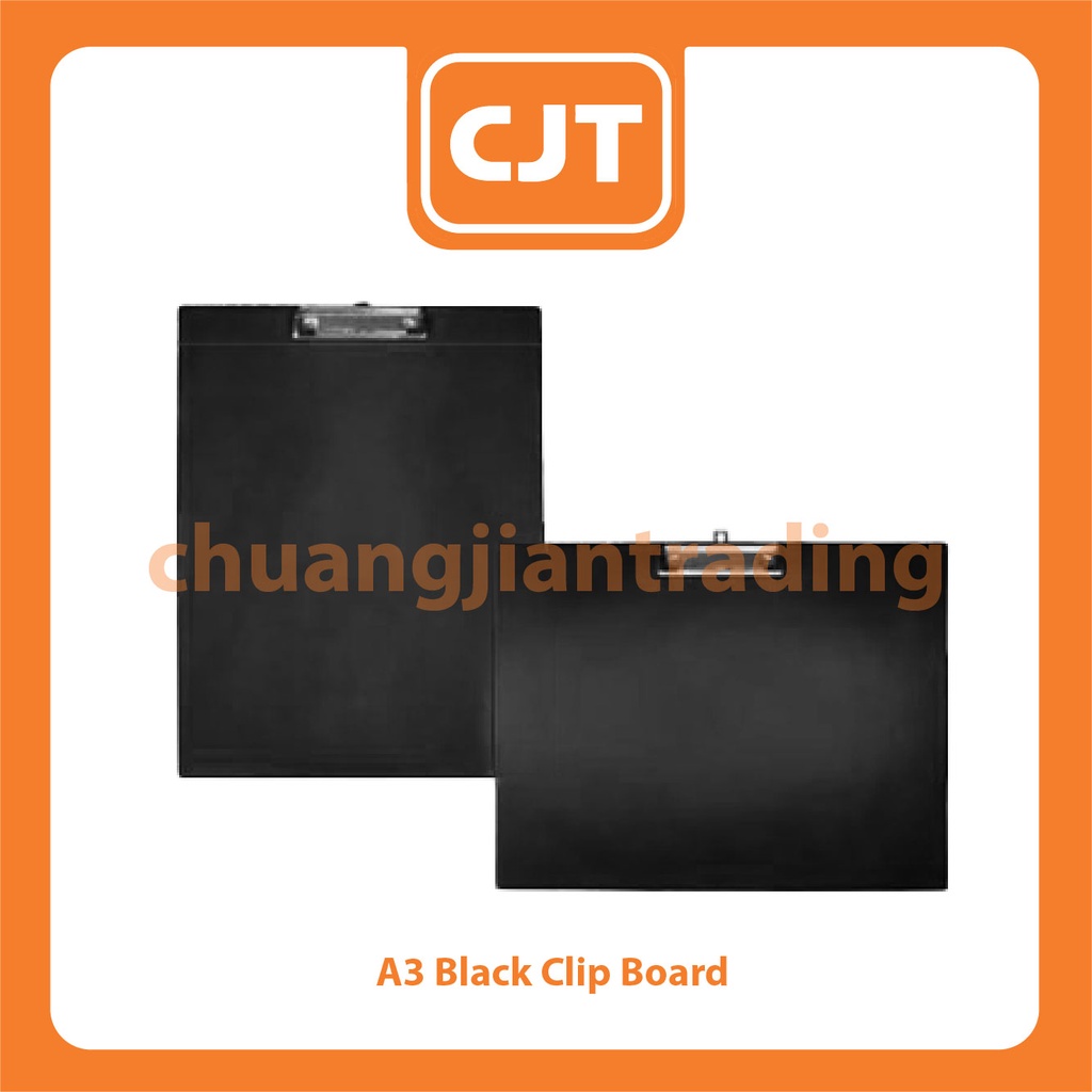 1340 Black Clip Board - A3 (Vertical / Horizontal) - A6 (Black) / A5 ...