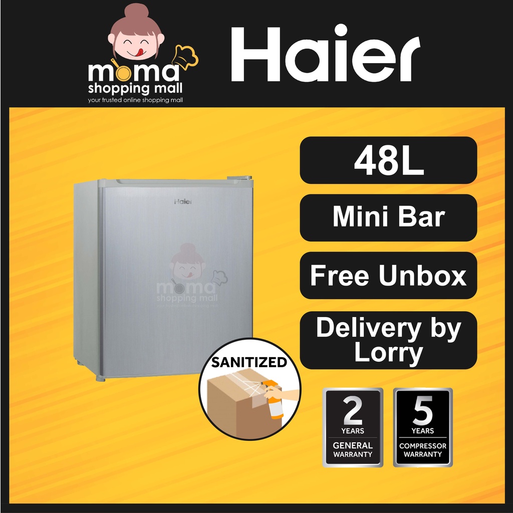 Haier HR-60H 48L 1 Door Single Mini Bar Refrigerator Fridge Peti Sejuk ...