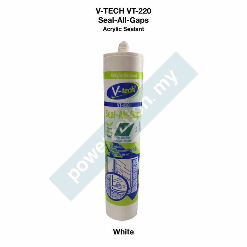 V-tech VT-220 Seal-All-Gaps (450ml) Acrylic Sealant | Shopee Malaysia