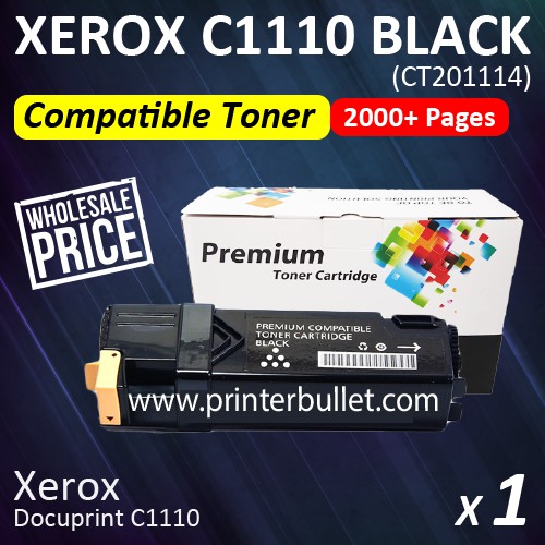 Fuji Xerox Docuprint C1110 Black Compatible Color Laser Toner Cartridge ...