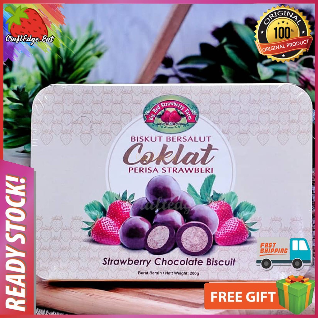 BISKUT BERSALUT COKLAT PERISA STRAWBERRY CHOCOLATE ORIGINAL FROM ...