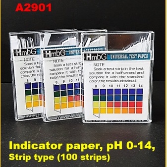 Merck and HmbG pH Paper, pH 0 - 14, strip type, Pack of 100 | Shopee ...
