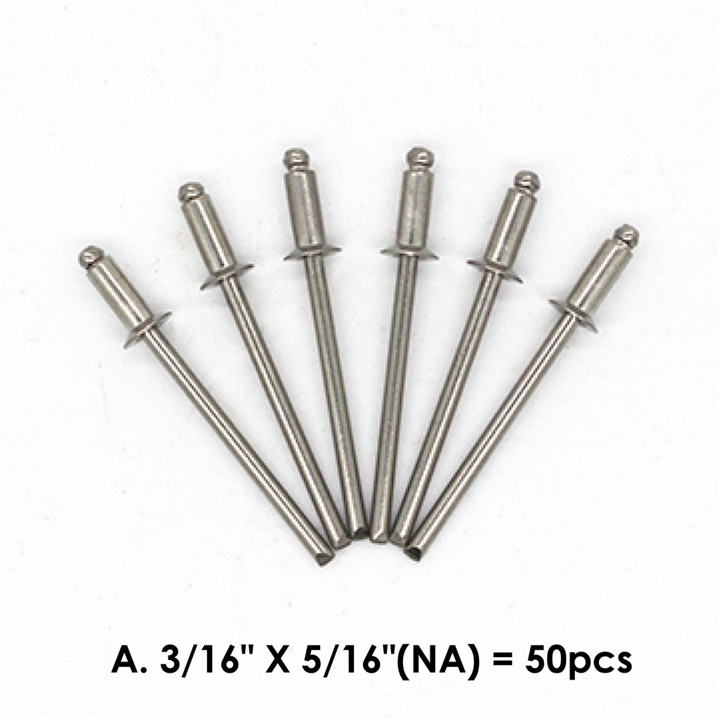 Blind Rivets - Jaguar - Colour Matt BROWN & Natural Anodising Colour ...