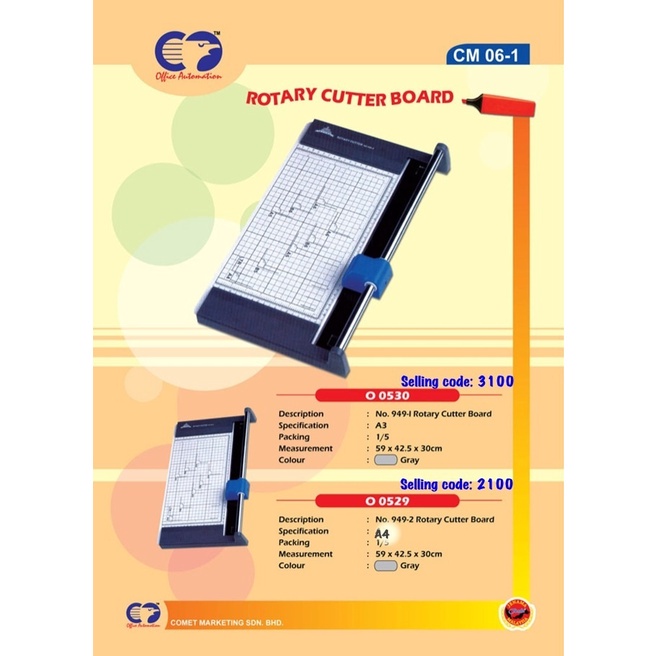 ROTARY CUTTER BOARD -A4 & A3 /PEMOTONG KERTAS | Shopee Malaysia