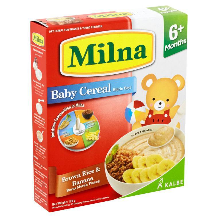Milna Cereal Brown Rice & Banana (120g) | Shopee Malaysia