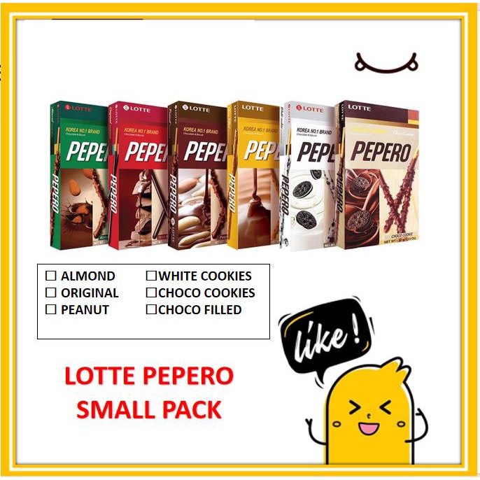 Pepero Small Pack Assorted flavor | Shopee Malaysia