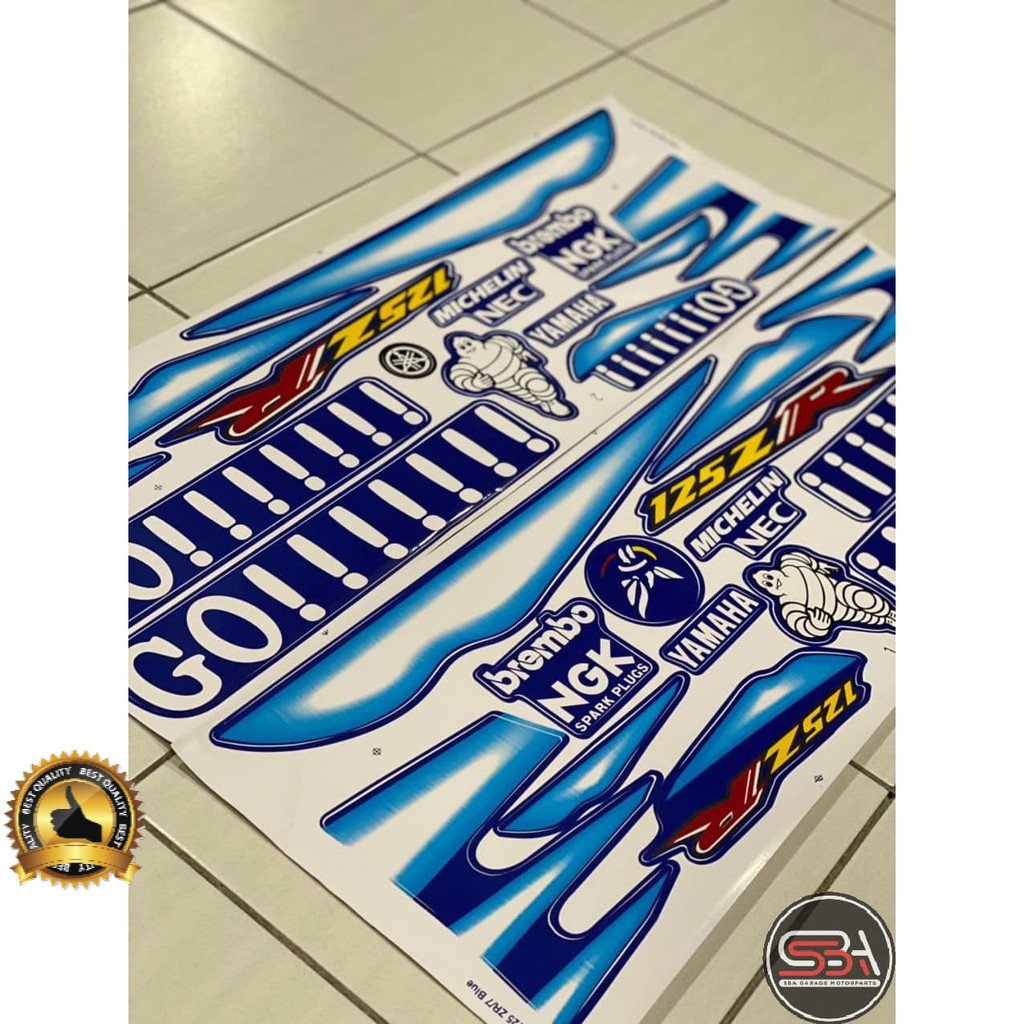 STICKER STRIPE BODY SET / COVERSET 125 125Z 125ZR MORITAKA GO GO GO ...
