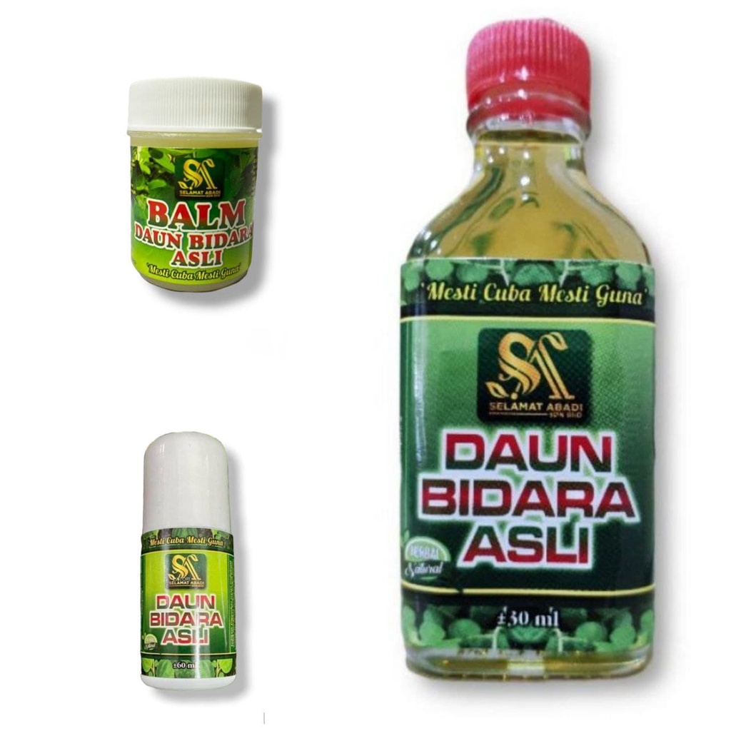 bidara daun asli botol kaca balm dan roll on original | Shopee Malaysia