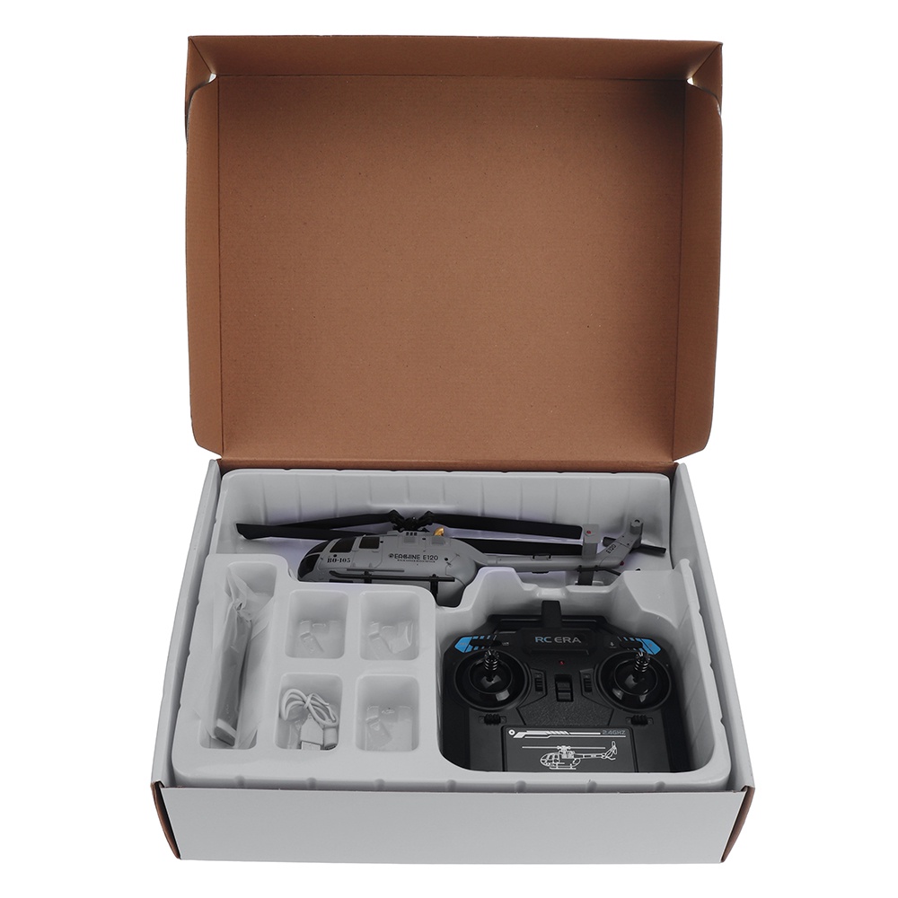 Eachine E120 2.4G 4CH 6-Axis Gyro Optical Flow Localization Flybarless ...