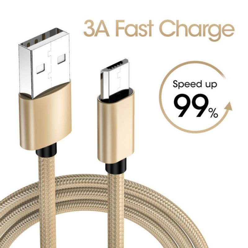 (🇲🇾 Stock) Micro Usb Cable 3A Aluminum Alloy USB Android Cable Support ...