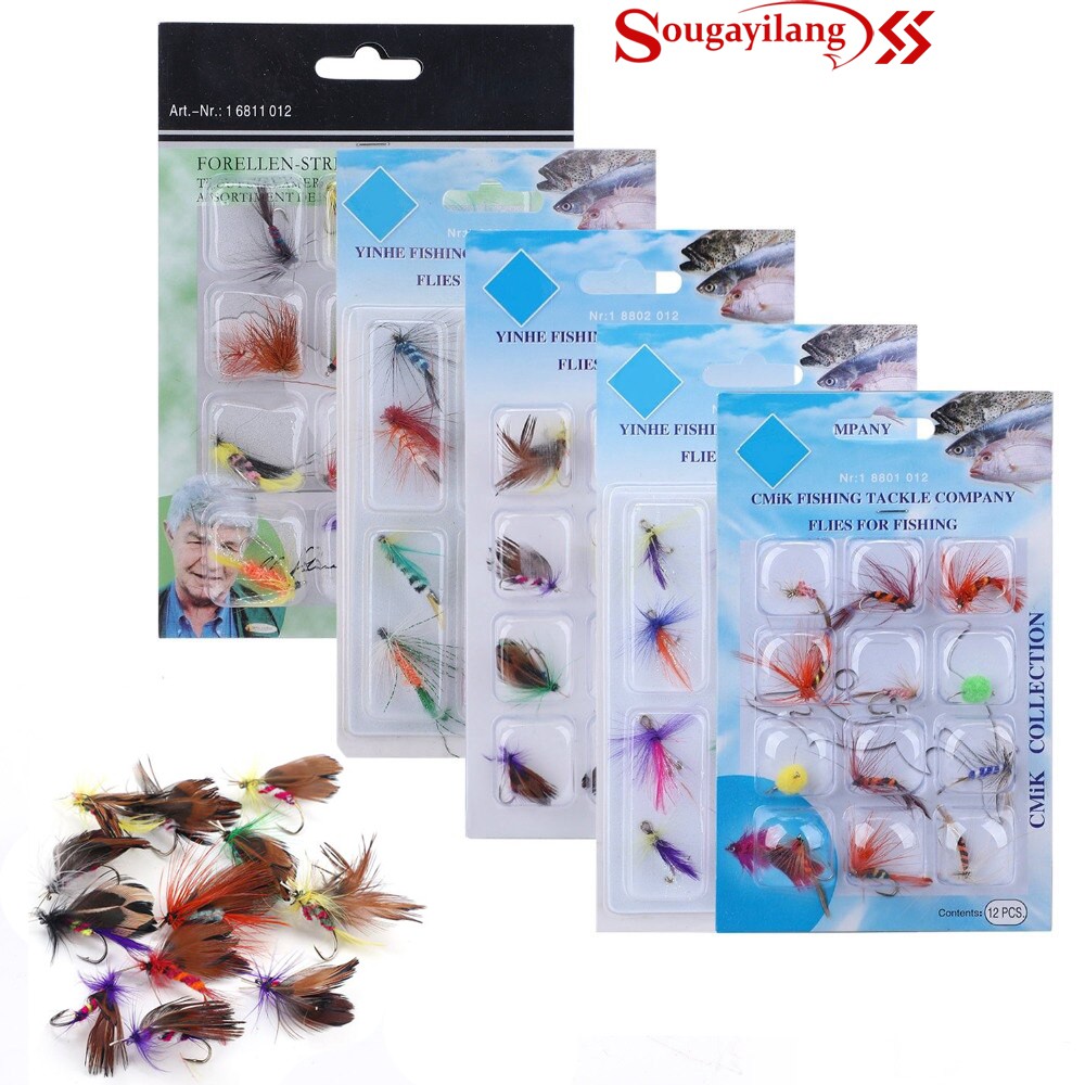Sougayilang Artificial Bait Fishing Lure Insects Flies/Butterfly Style ...