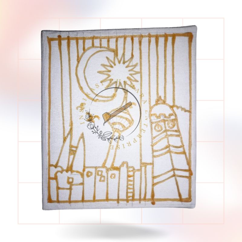 BATIK PAINTING TEMA MERDEKA + MALAYSIA WOOD FRAME KIT DIY Mewarna Art ...