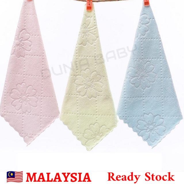 MALAYSIA 🇲🇾 Ready Stock Baby Handkerchief Soft Kitchen Towel Flower ...