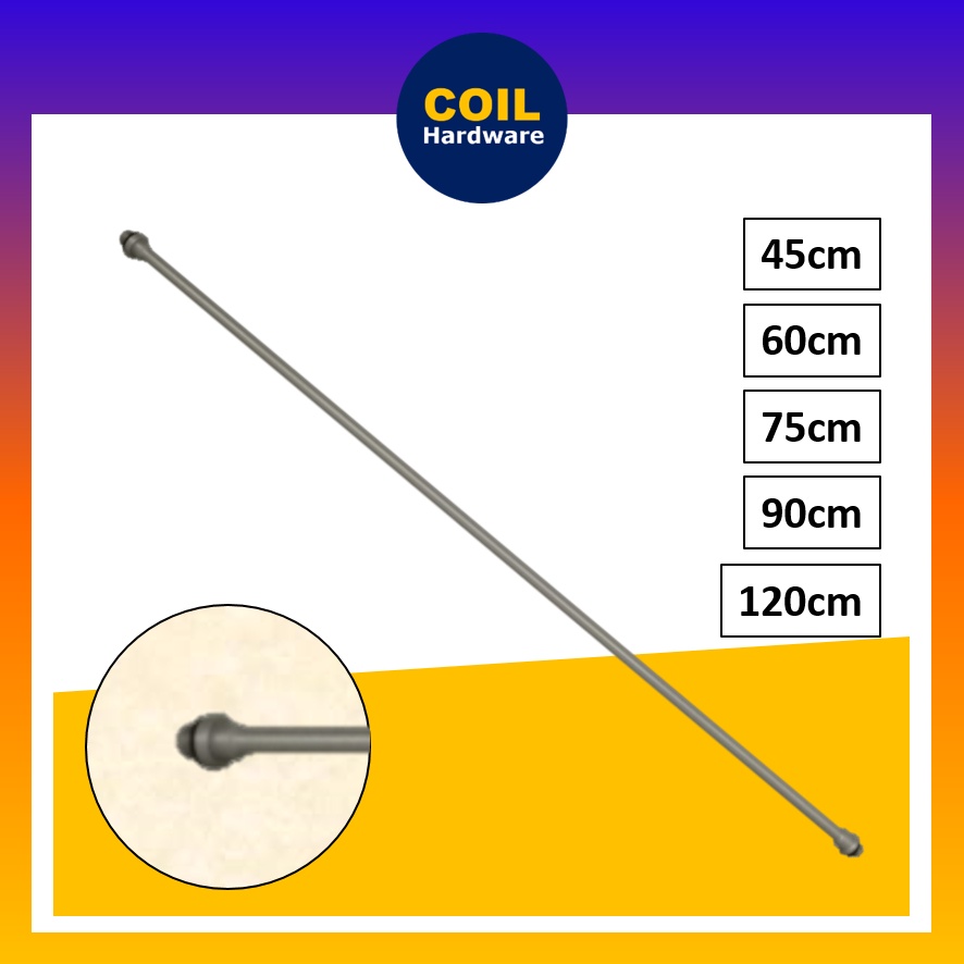 60cm 75cm 90cm ALUMINIUM Manual Knapsack Sprayer Lance Penyembur Batang Bengkok Pump Racun ...